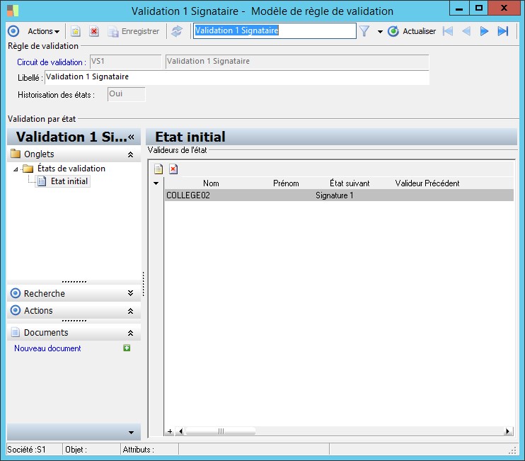 Modèle de règle de validation